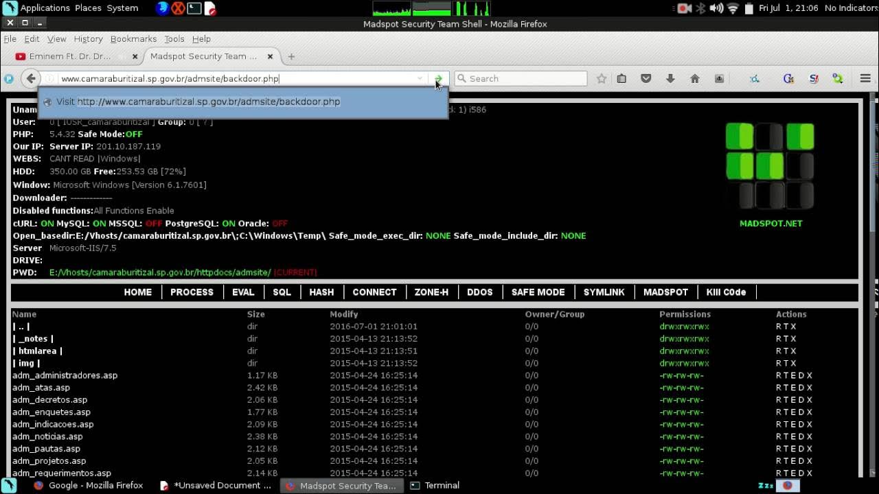 Backdoor PHP with Weevely ! - YouTube