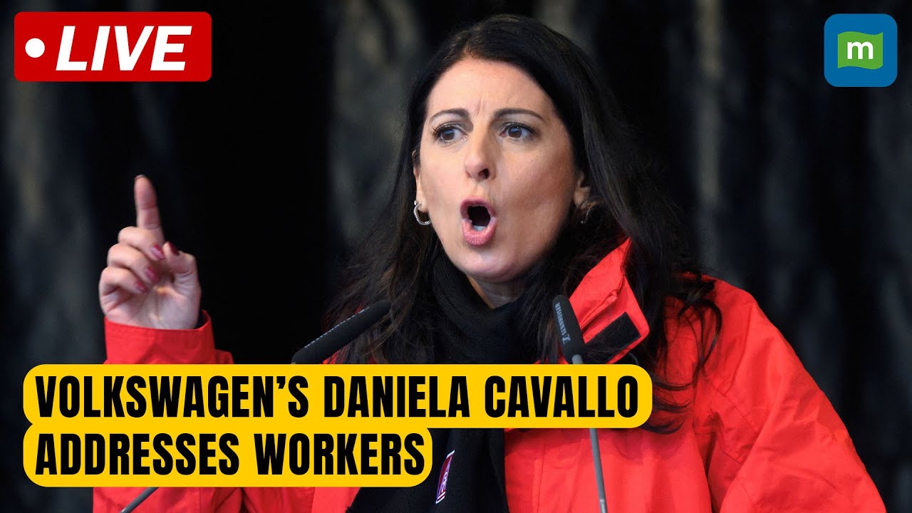 LIVE: Volkswagen’s works council head Daniela Cavallo addresses workers ...