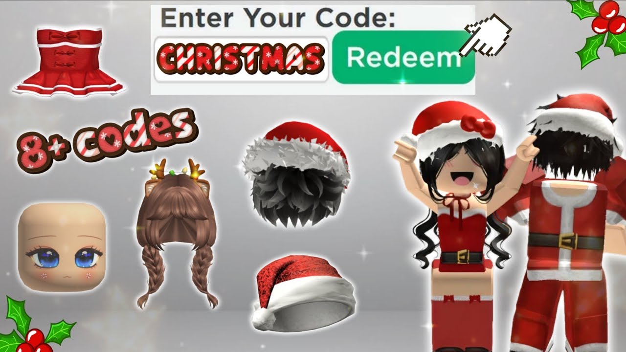 8+ FREE CHRISTMAS ITEM CODES YOU CAN REDEEM IN ROBLOX 2025! FREE ...