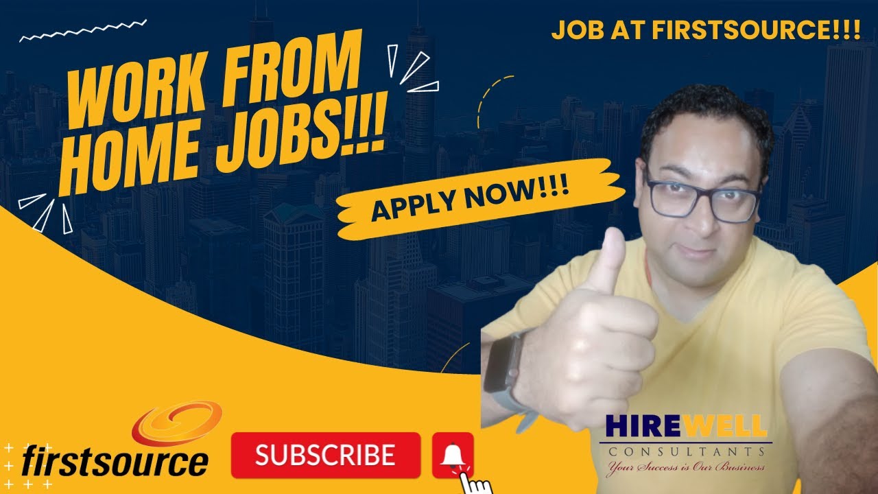 100% Work from Home Jobs - Work at Firstsource BPO - YouTube