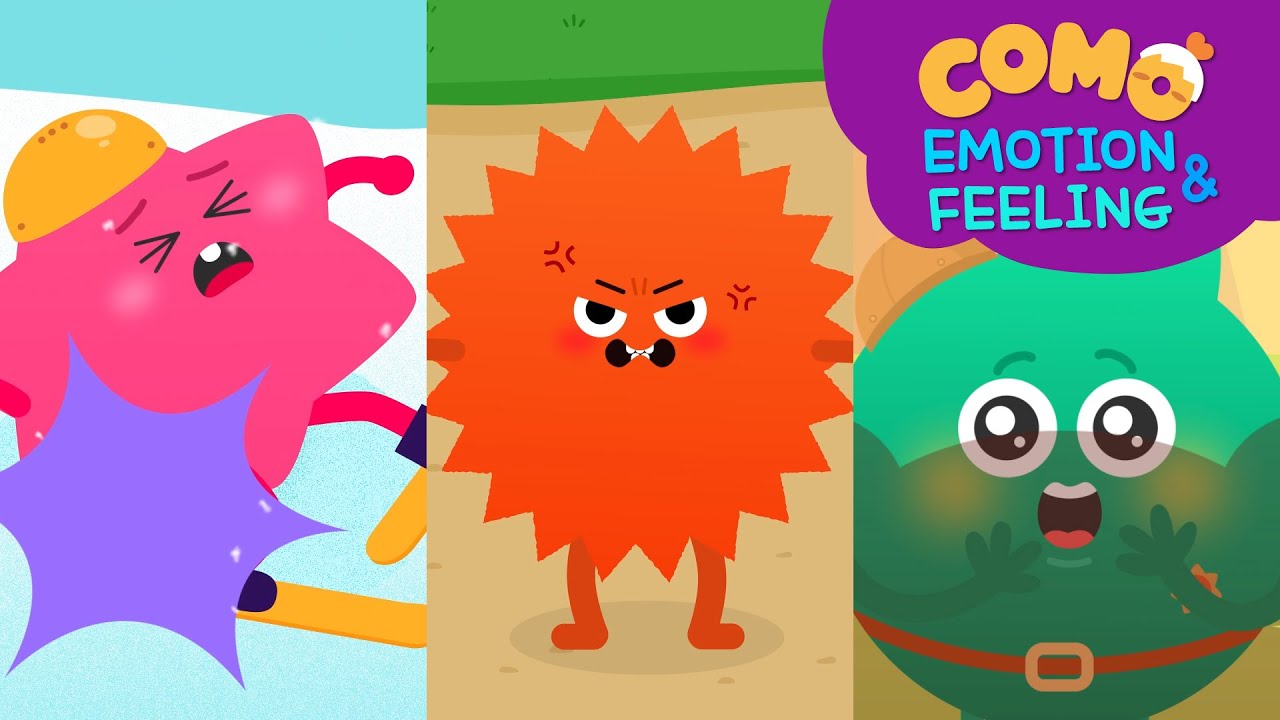 Emotion & Feeling with Como | Learn emotion 17min | Cartoon video for ...