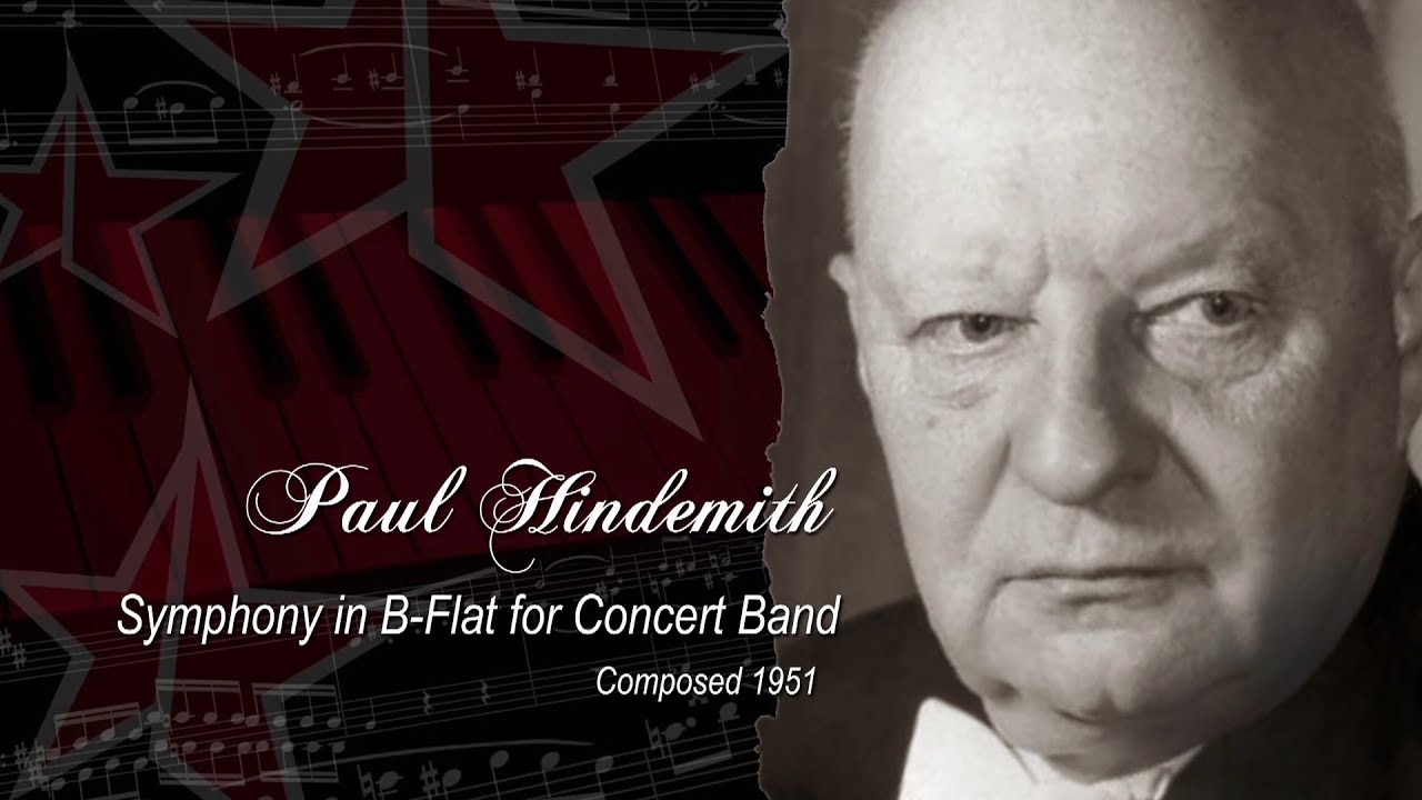 Paul Hindemith. Symphony in B–flat for Concert Band - YouTube