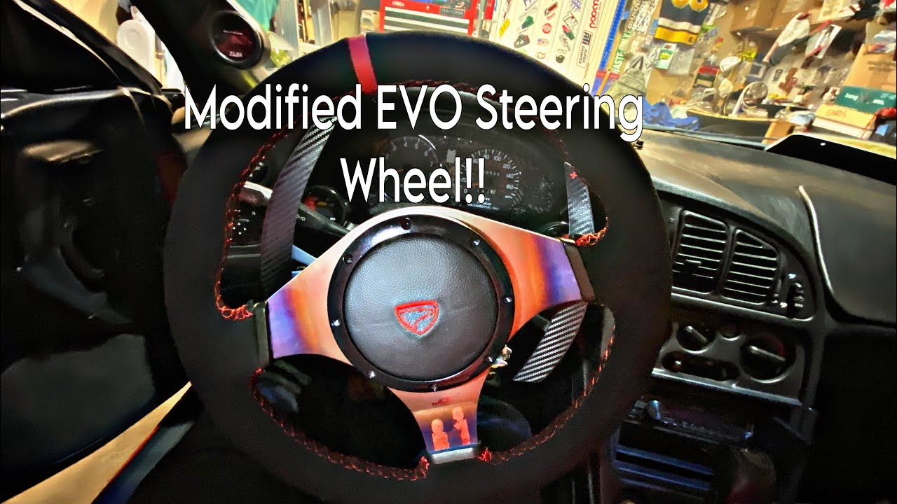 Evo Steering Wheel in 2g DSM - YouTube