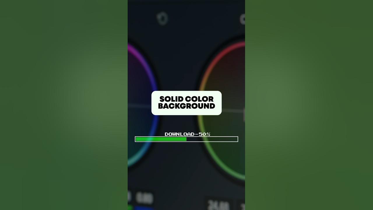 How To Create A Solid Color Background in Davinci Resolve 19 - YouTube