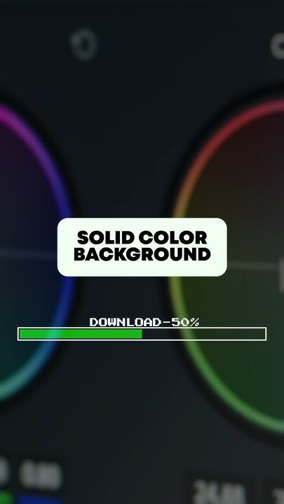 How To Create A Solid Color Background in Davinci Resolve 19 - YouTube