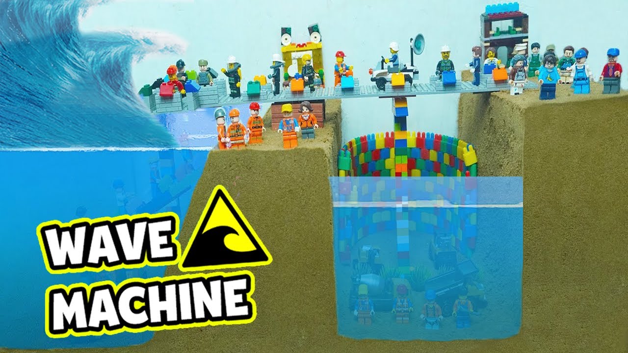 Double Dam Breach caused Flooding LEGO Bridge & City Collapse - Dam ...