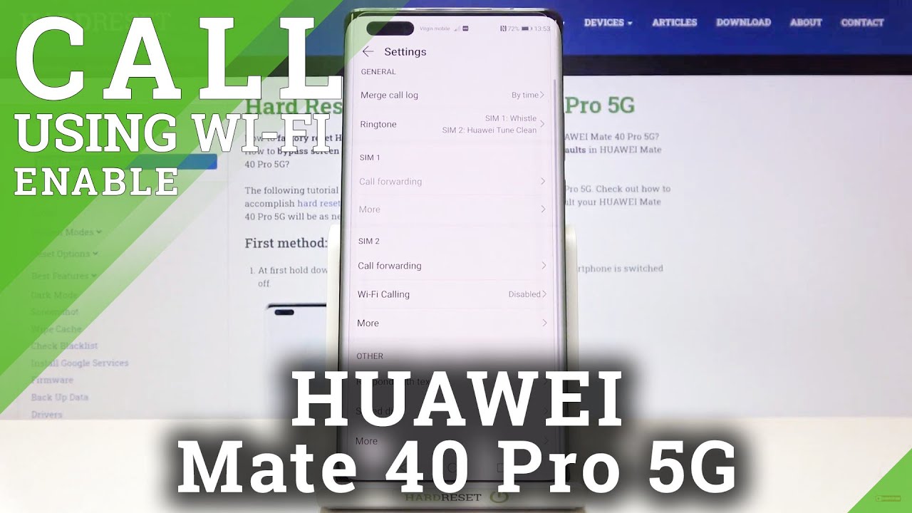 How to Activate Wi-Fi Calling on HUAWEI Mate 40 Pro 5G – Wi-Fi Calling ...