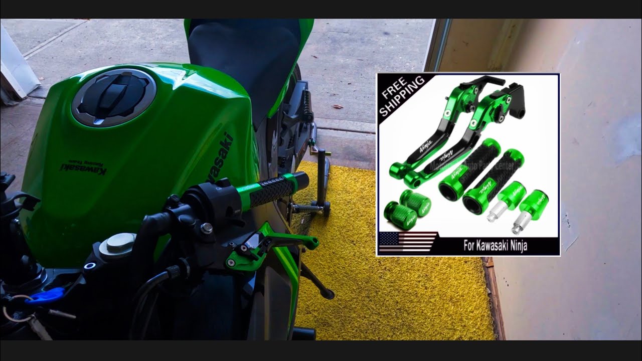 Ninja 400 EBay Handle Bar Grips - Break & Clutch Lever Install | How to ...
