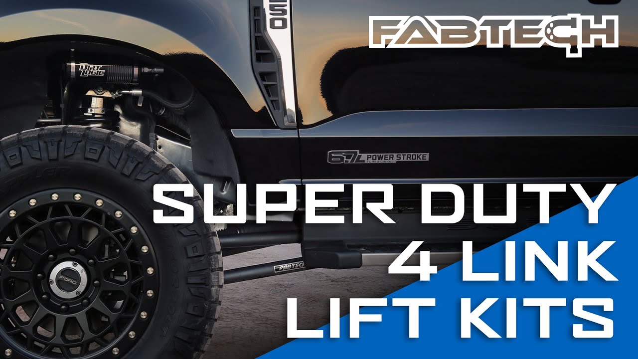 Ford F250/F350 4WD - Fabtech - 4 Link Lift Kits - YouTube