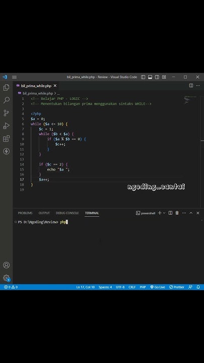 Check Prime Numbers Using While Loop In Php Primenumber Coding Whileloop Php Fyp Youtube