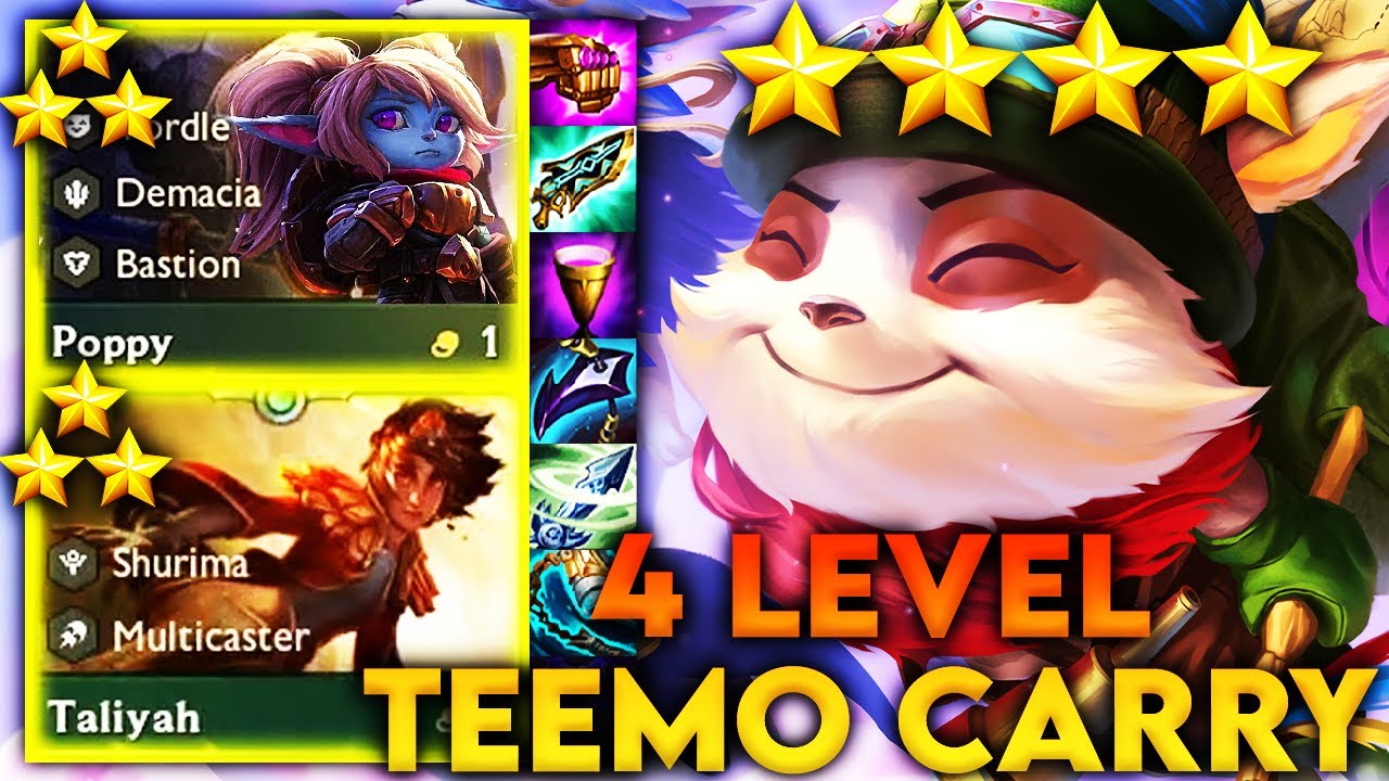 AİLENİZİN EN TATLI VE GÜÇLÜ CARRY'Sİ GELDİ ! 4 LEVEL TEEMO CARRY ...