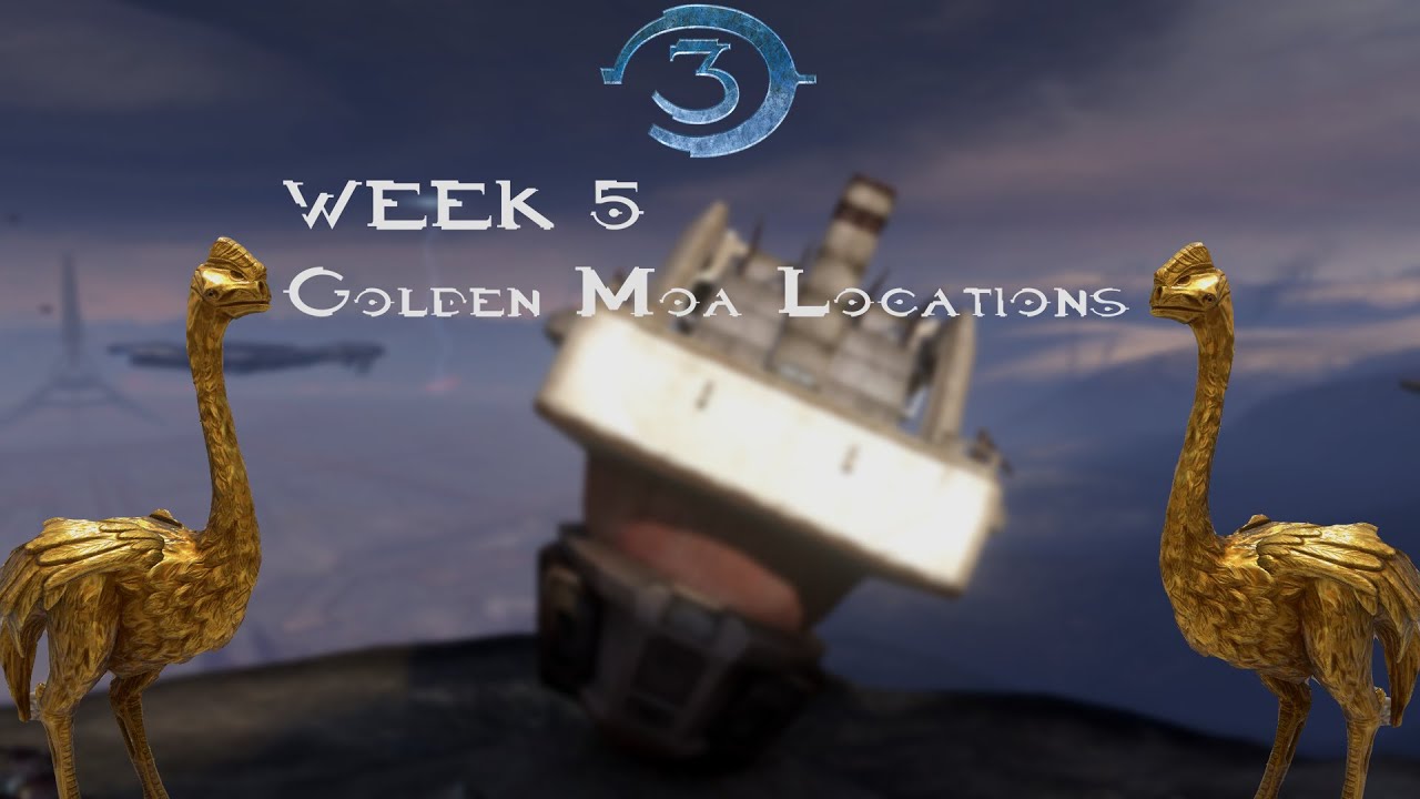 (WEEK 5) Halo 3 Golden Moa locations: The storm-Floodgate-The Ark - YouTube