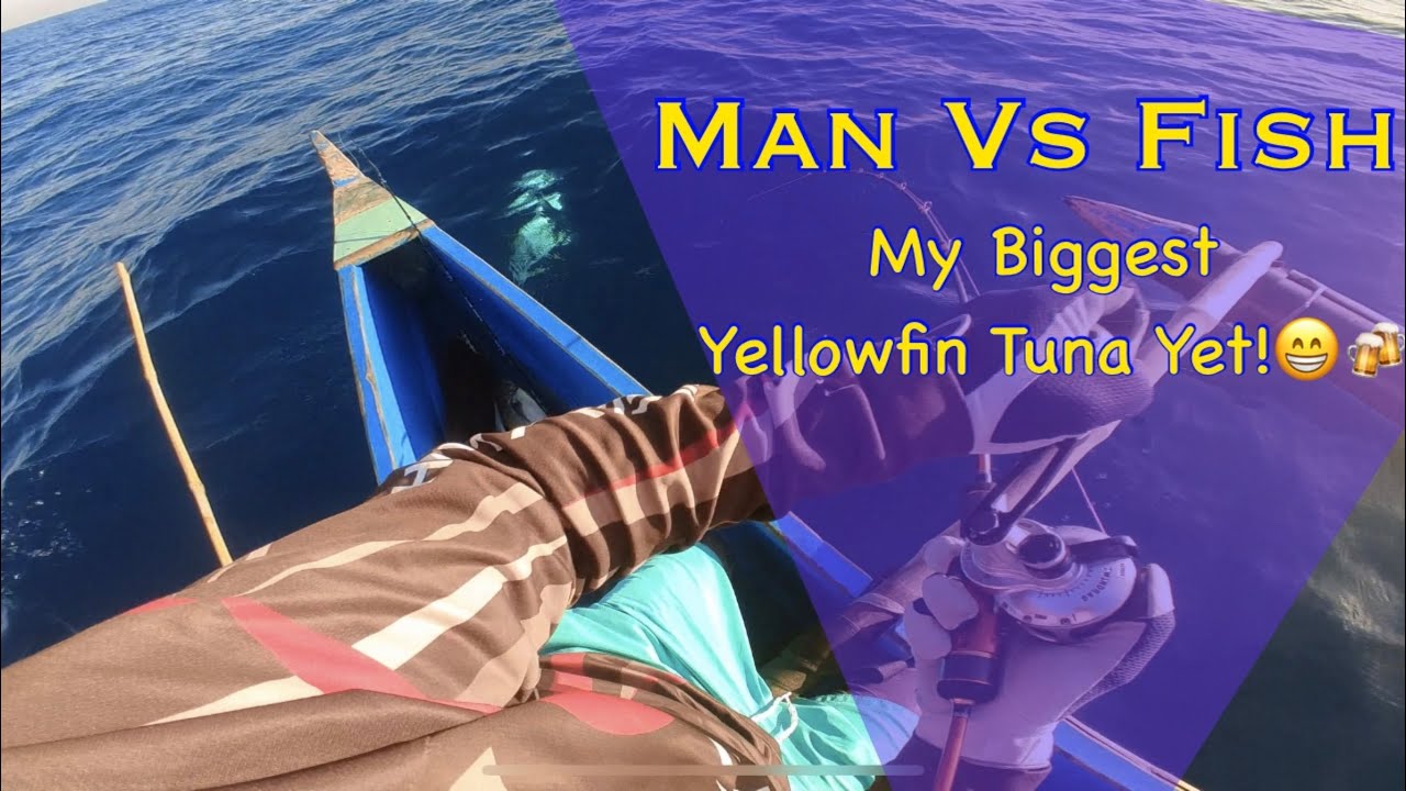 MAN VS FISH (Yellowfin Tuna) - YouTube