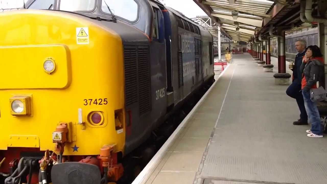 DIESEL NO 37425 TICKING OVER.CLASS 37/4 - YouTube