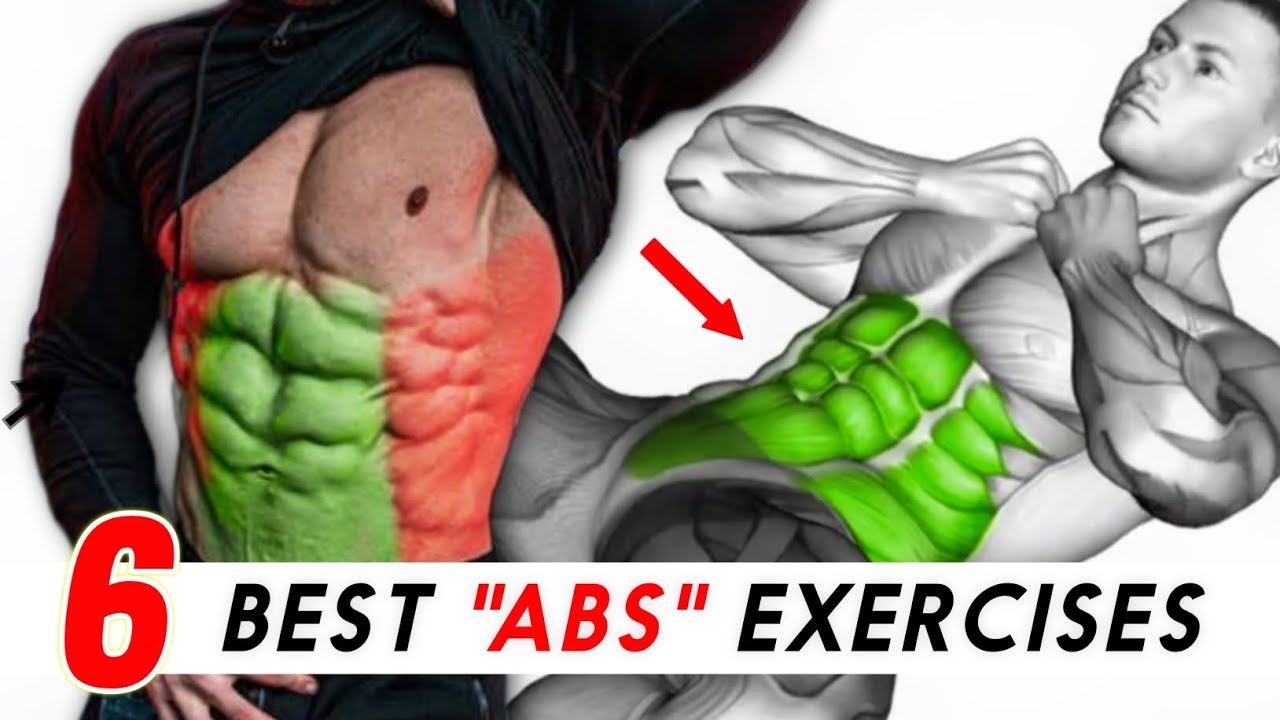 Abdominal Exercises - 6 Best Abs Workout Routine - YouTube