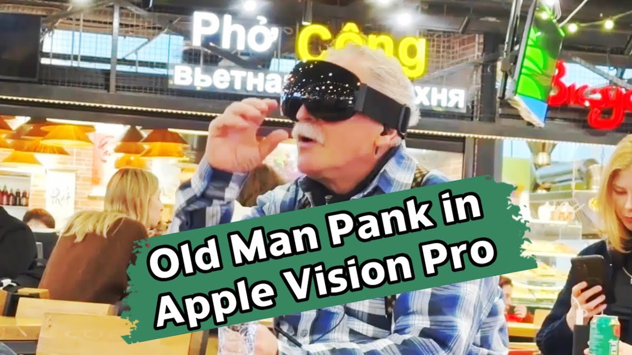 GRANDPA PRANK in Apple Vision Pro Virtual Reality Glasses - YouTube