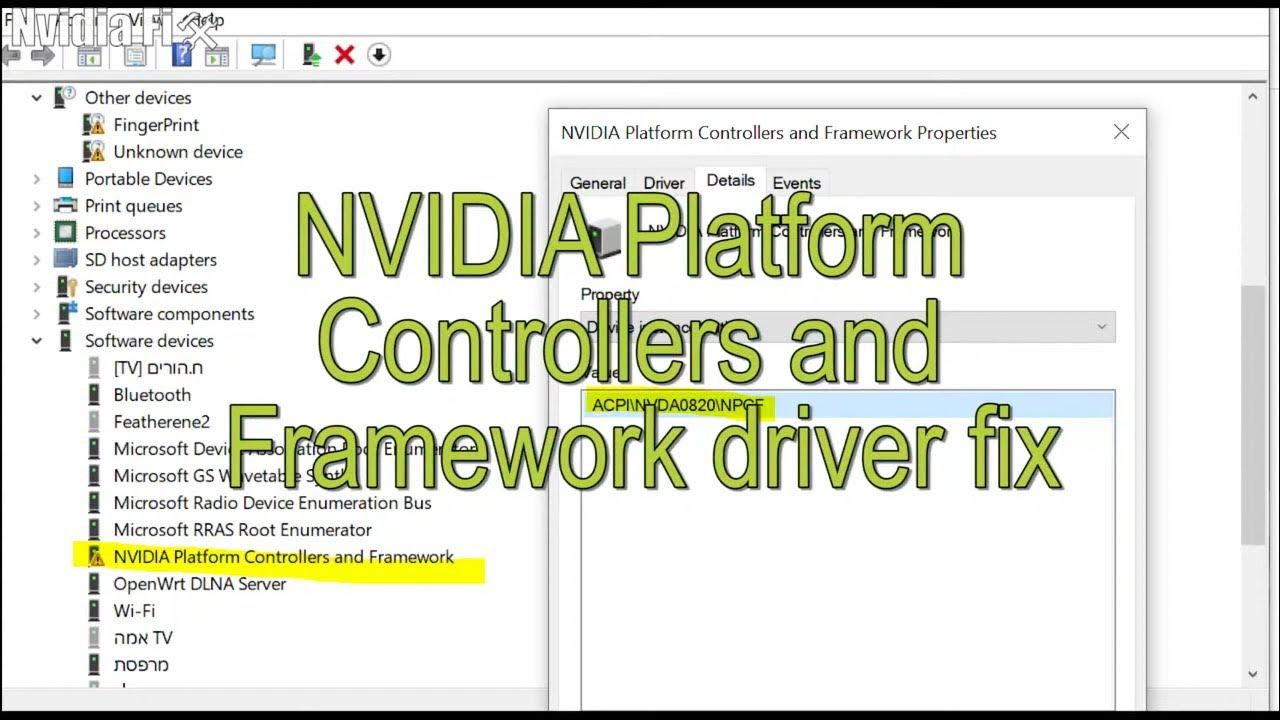 Nvidia Platform Controllers and Framework driver fix 🔧💻 - YouTube