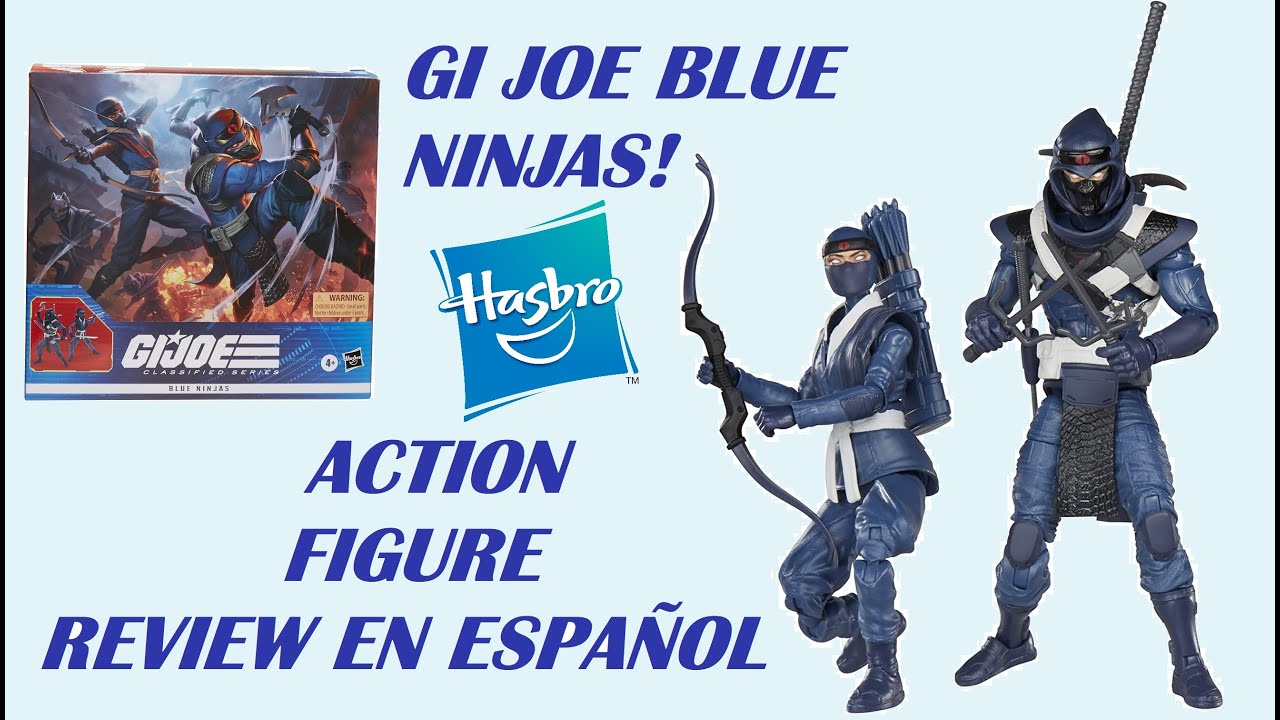 GI Joe Classified series 51 Blue ninjas action figure review en español ...