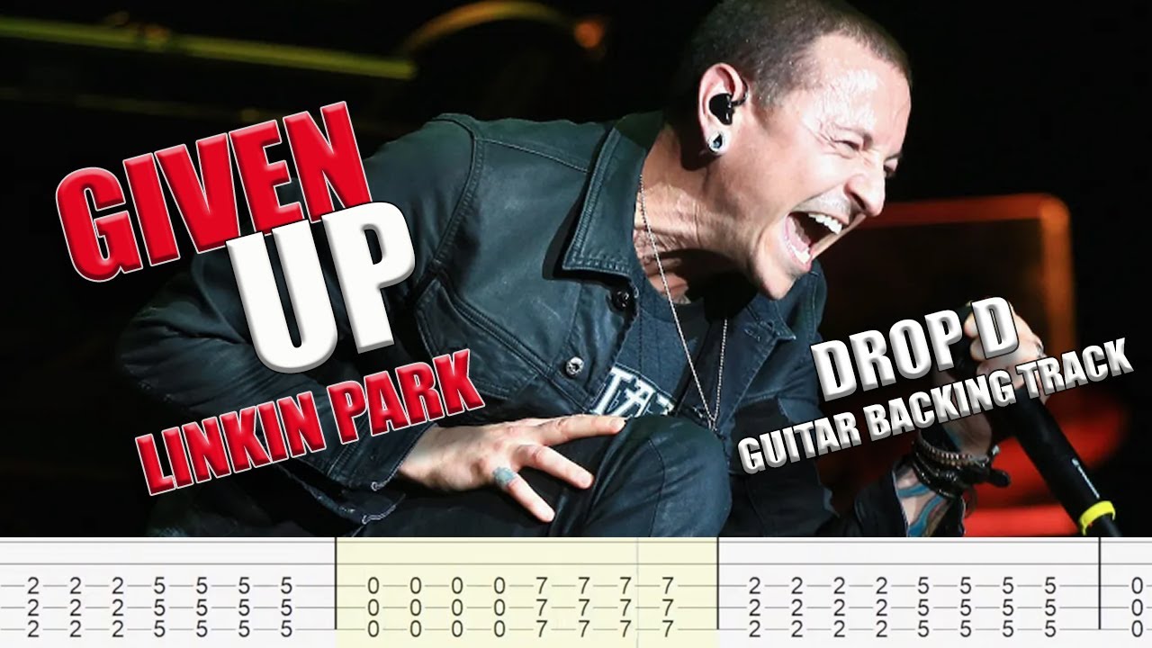 Linkin Park - Given Up | TAB | GUITAR BACKING TRACK - YouTube