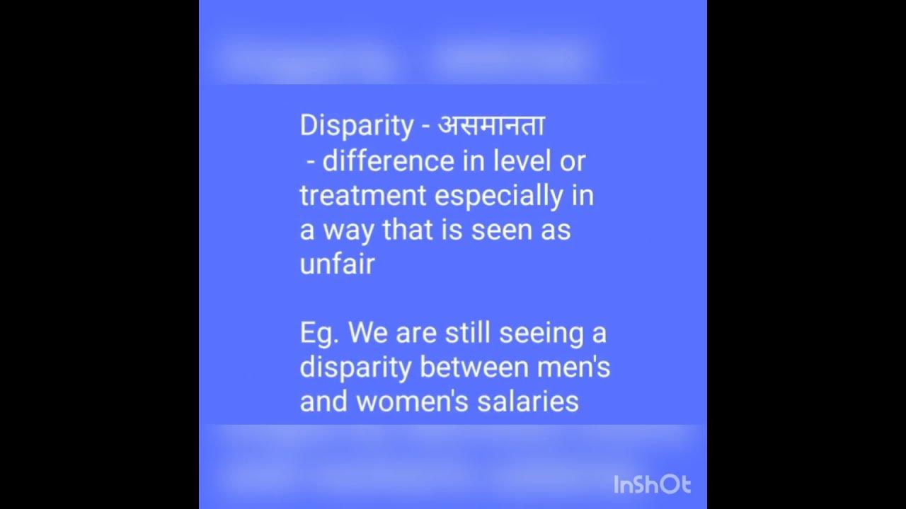 disparity-meaning-youtube