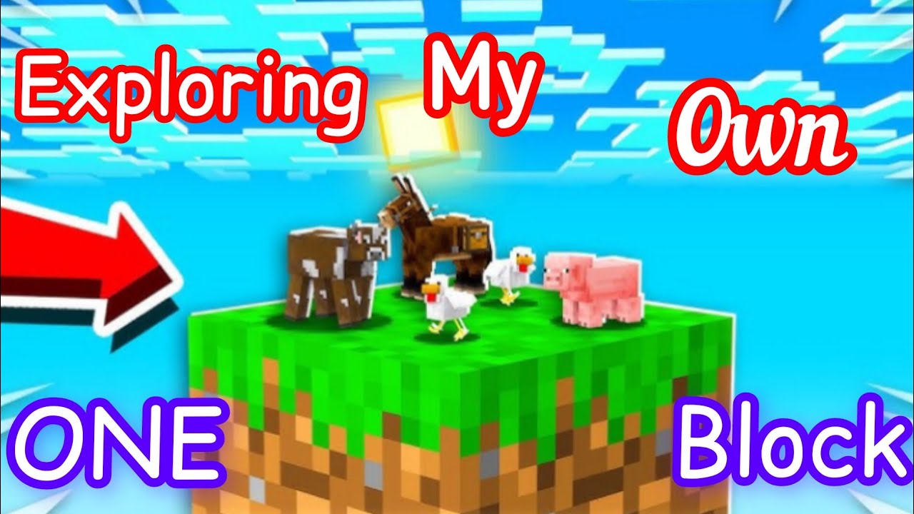Exploring My Own One Block (Gone Wrong)🥺 - YouTube