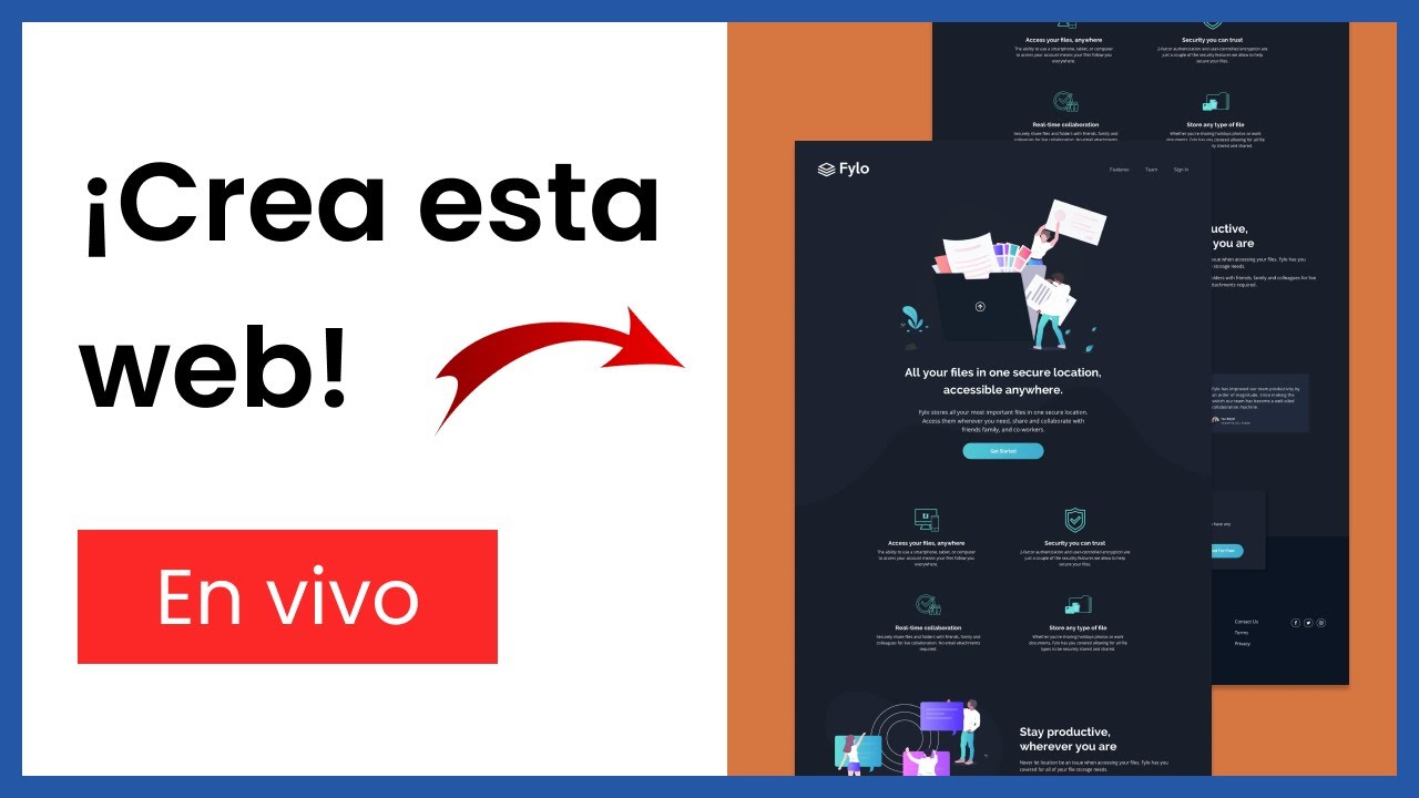 Crea Una Landing Page Html And Css Adaptable A Dispositivos Móviles