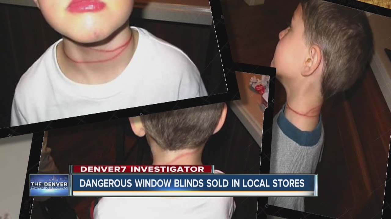 Dangerous window blinds sold in local stores - YouTube