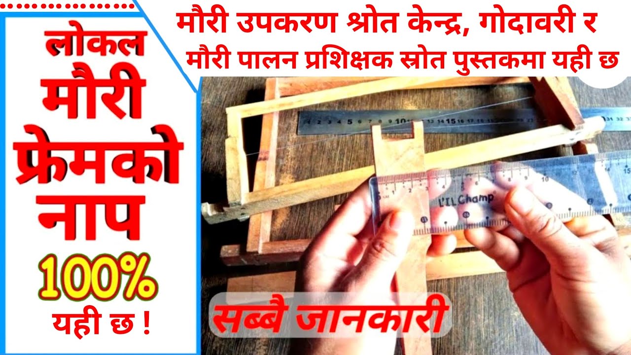 Honey Bee Frame Size ? Frame Size Describe. - YouTube