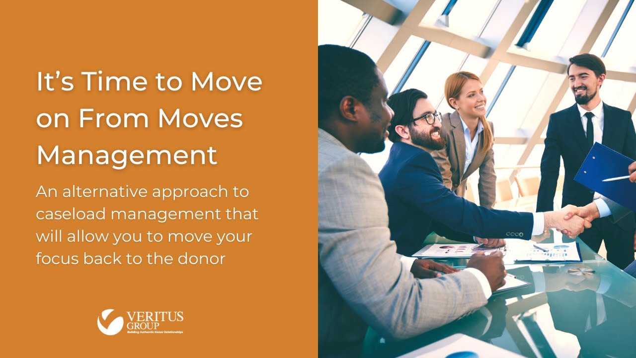 Nonprofit Leaders, It's Time to Move on From Moves Management - YouTube ...