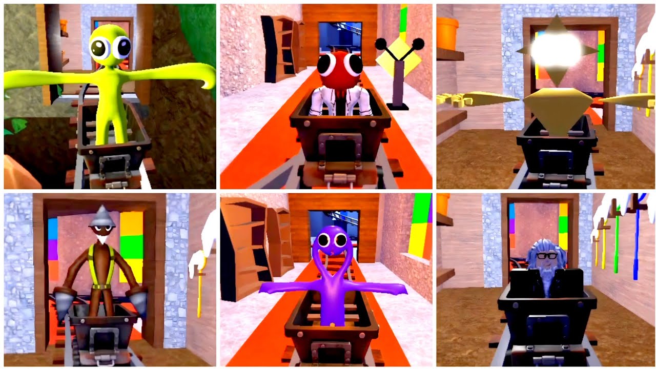 Accurate Rainbow Friends New Monster Ecart Ride Sequence In Rainbow ...