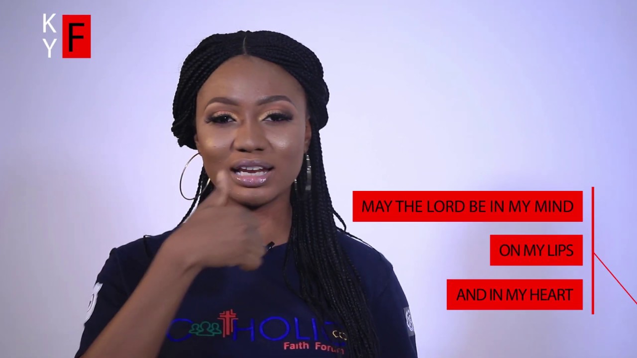 Sign Cross Over Forehead Lips Heart | Lipstutorial.org