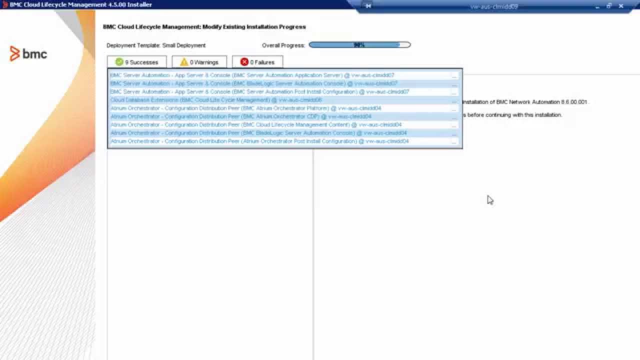 Installing BMC Network Automation with BMC Cloud Lifecycle Management ...