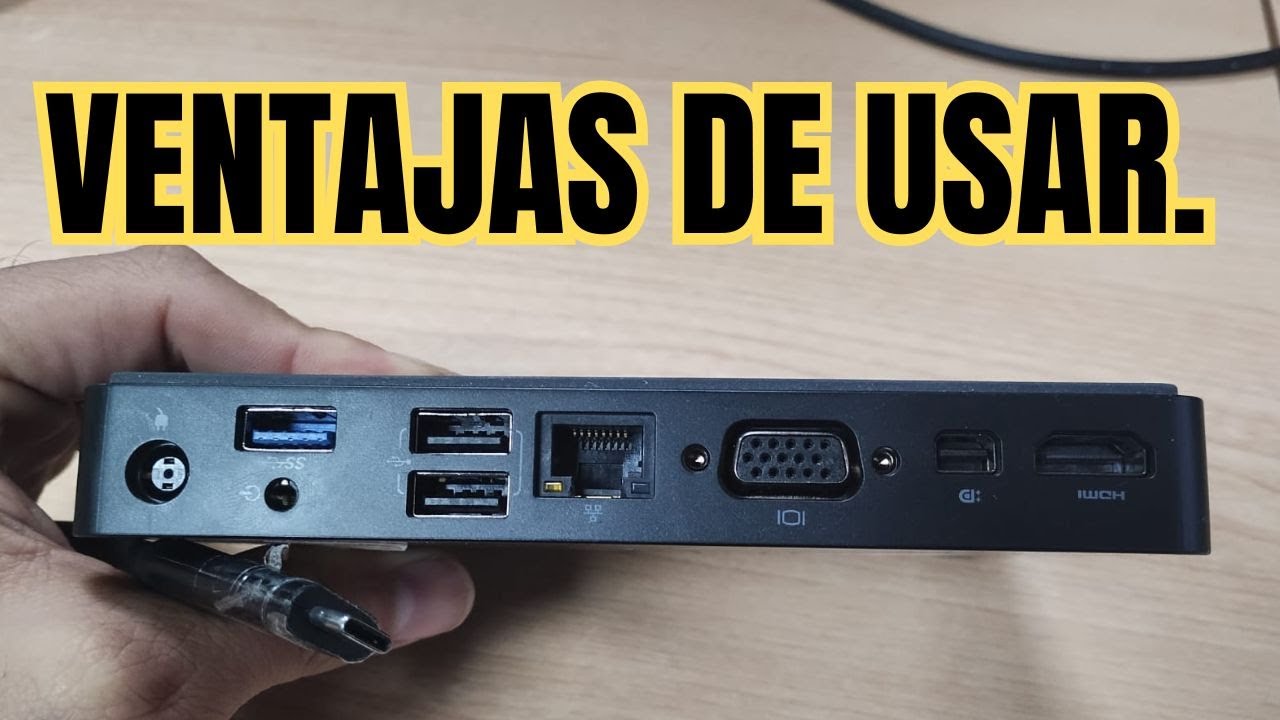 Conectar un DOCKING station EN UNA LAPTOP DELL - YouTube