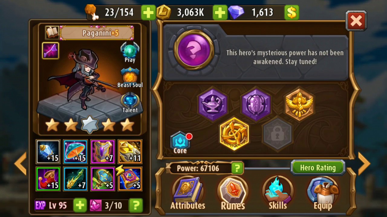 Magic Rush Heroes : Paganini Full Review - YouTube