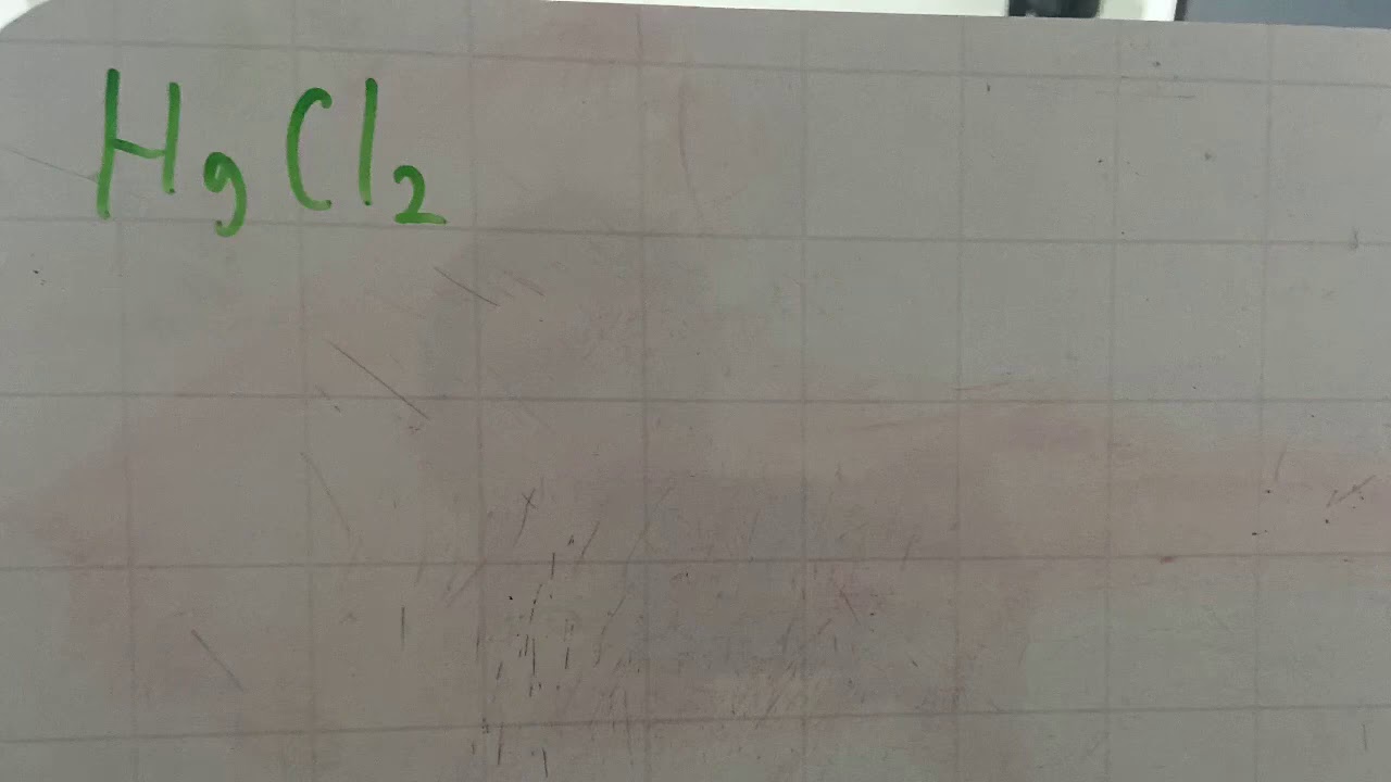 HgCl2 nomenclatura y balanceó - YouTube