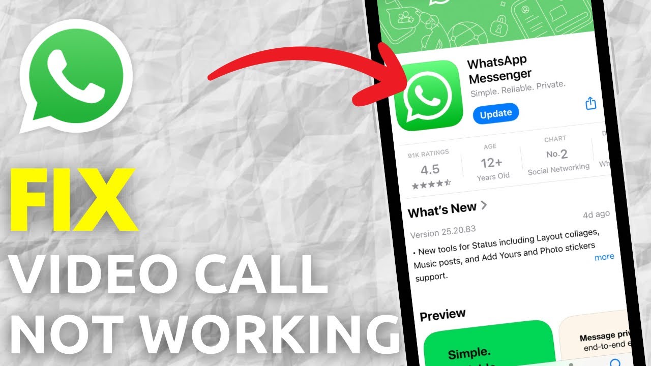 How To Fix WhatsApp Video Call Problem - YouTube