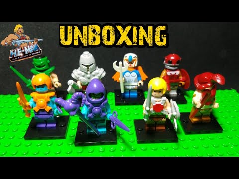 UNBOXING: MINIFIGURAS ESTILO LEGO - HE-MAN E OS MESTRES DO UNIVERSO ...