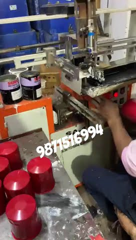 oil filter printing machine - YouTube