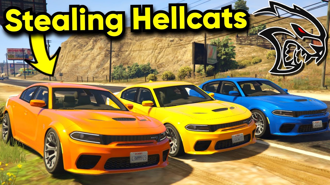Stealing My Hellcats Back in GTA 5 RP! - YouTube