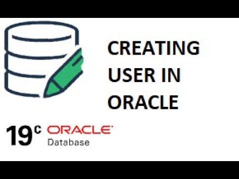 creating user in oracle - YouTube