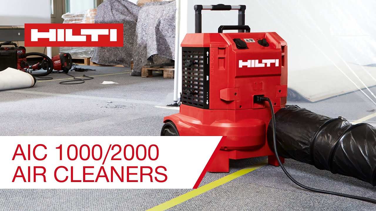NEW: Hilti Air Cleaners AIC 1000/2000 - YouTube
