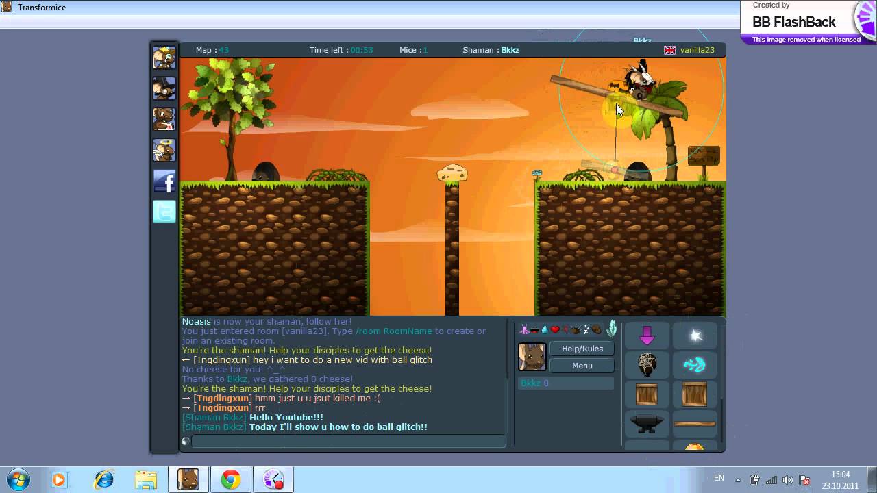 How to do ball glitch on Transformice - YouTube