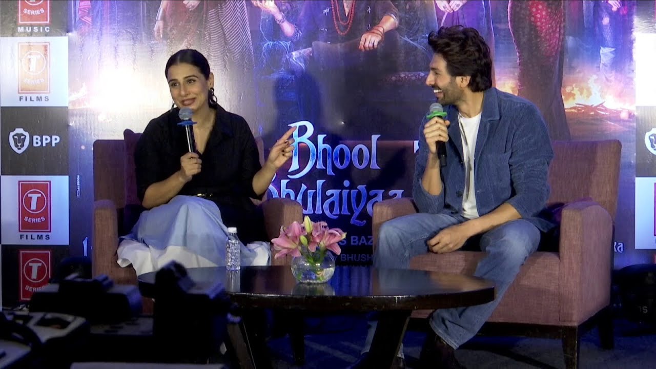 Bhool Bhulaiyaa 3 Movie Press Meet | Vidya Balan | Karthik Aryan | The Bharat Media | - YouTube