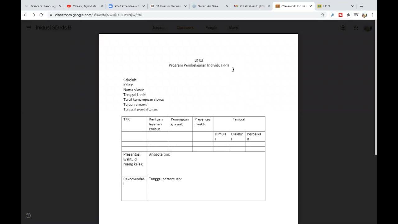 LK 3 Program Pembelajaran Individu (PPI) - YouTube