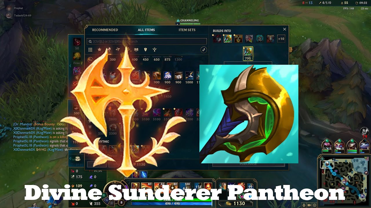 Divine Sunderer Pantheon - Prophet's Pantheon Builds - YouTube