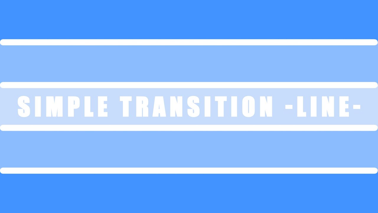 【CM】SIMPLE TRANSITION-LINE- - YouTube
