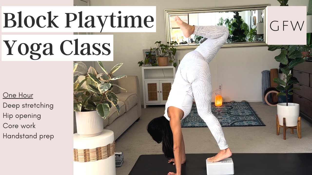 Playtime with Yoga Block | Core Work, Hamstring Stretching, Boat Pose or Beginner Handstand ...