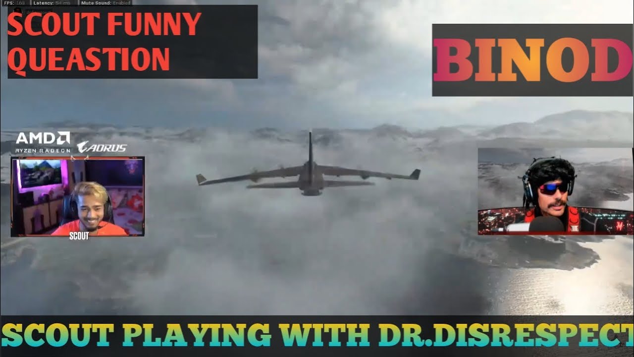 | SCOUT ASK FUNNY QUESTION TO DR.DISRESPECT ABOUT BINOD,| - YouTube