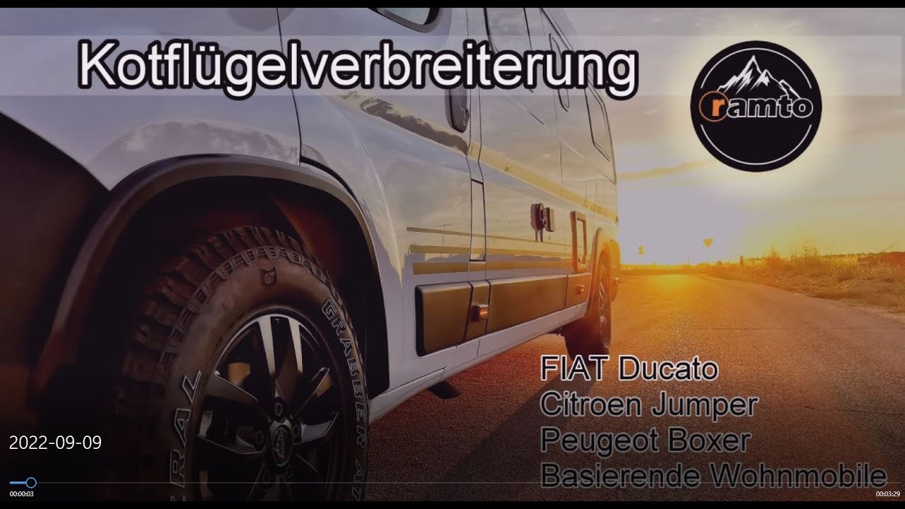 Kotflgelverbreiterung Fiat Ducato Wohnmobil