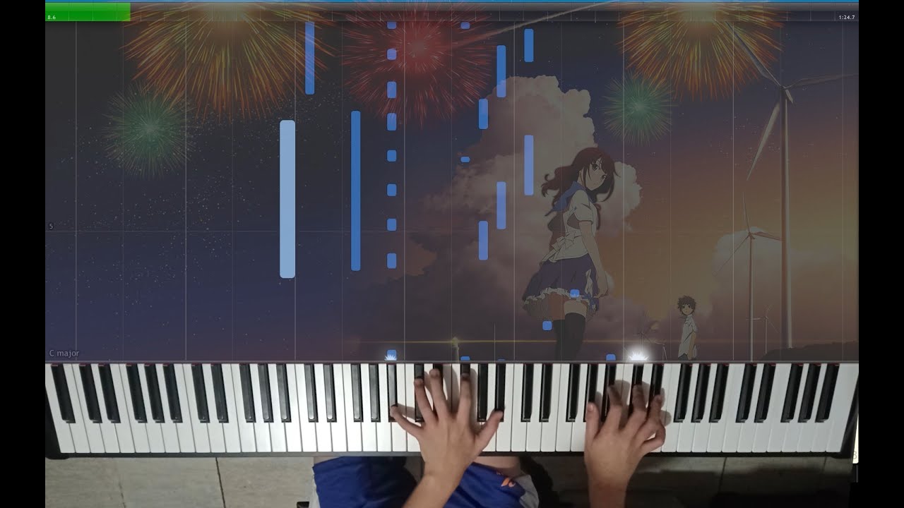 Fireworks - DAOKO × Kenshi Yonezu Uchiage Hanabi OST Short Piano cover ...